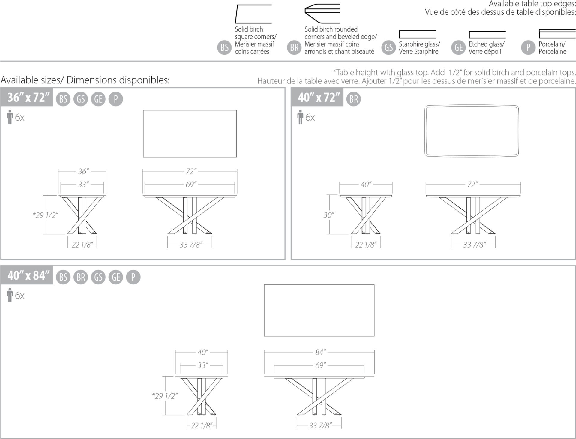 Tables Spirit - Trica