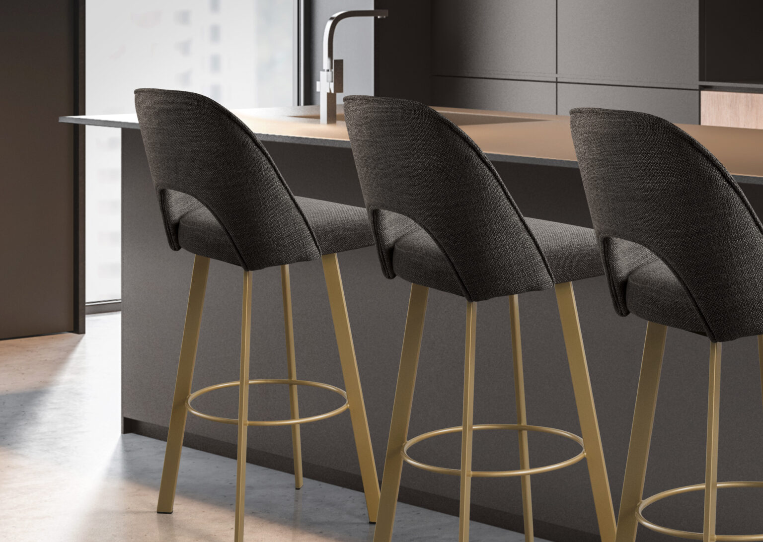 Contemporary barstools Mia - swivel - Trica
